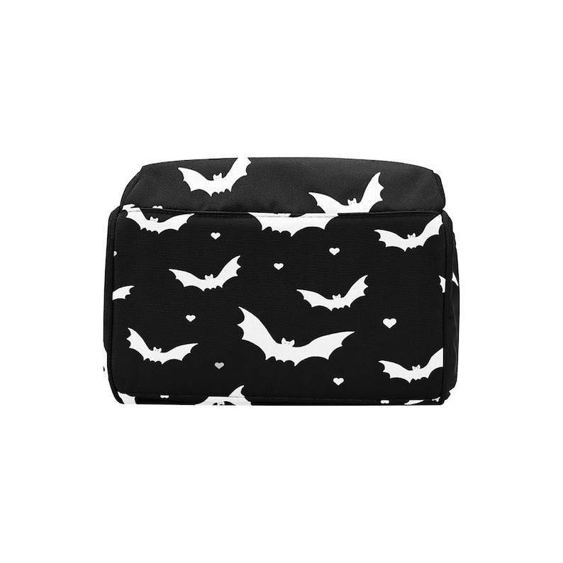 Black & White Creepy Bat Diaper Backpack Mommy Bag Travel Changing ...