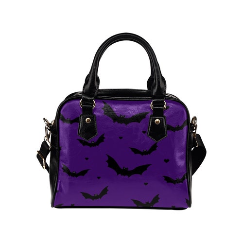 Spooky Pastel Goth Bat Print Ladies Everyday Handbag Shoulder - Etsy
