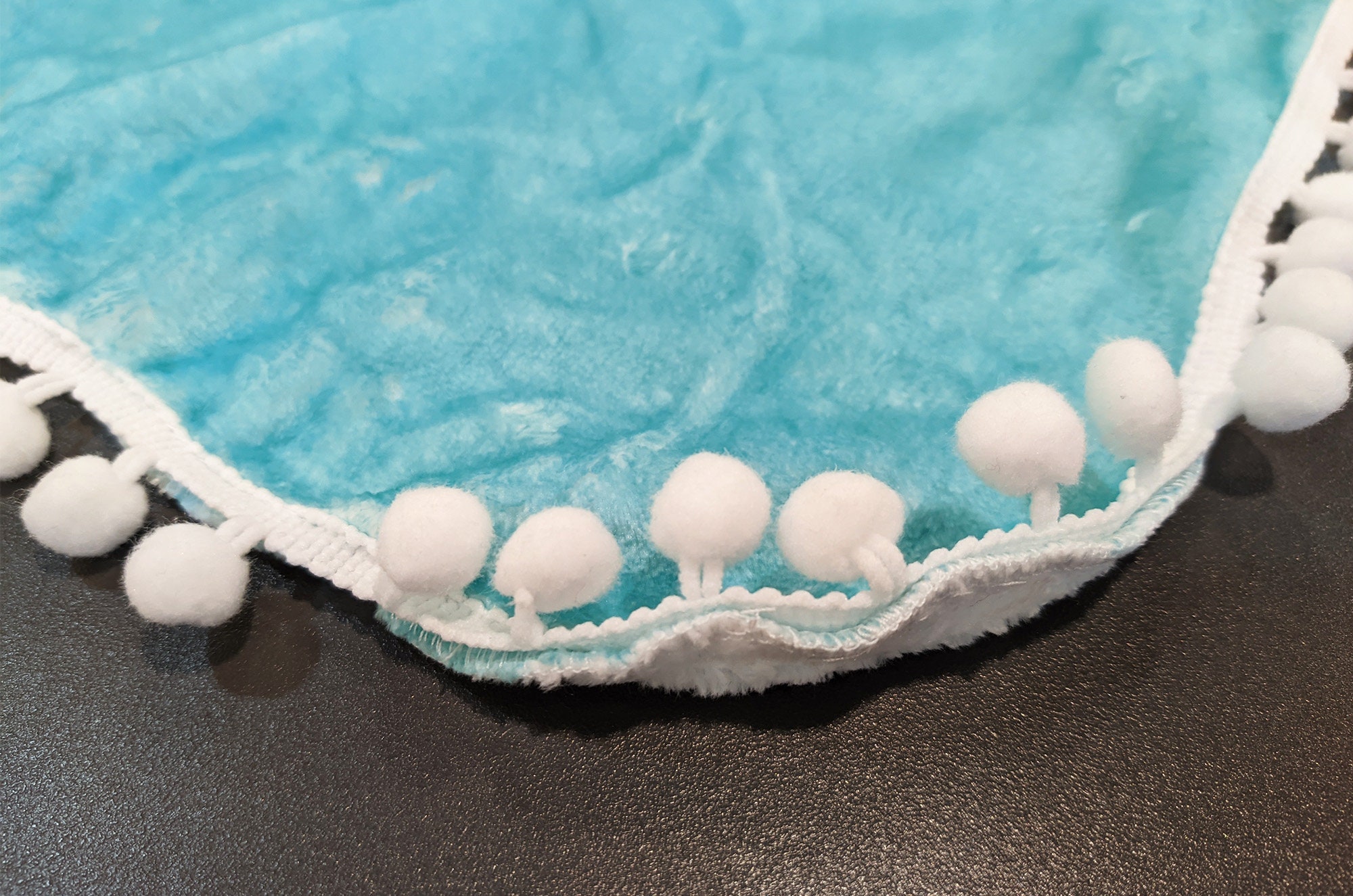 Pink Alien Slug Blanket With Pom Pom Edge Detail Different Sizes ...