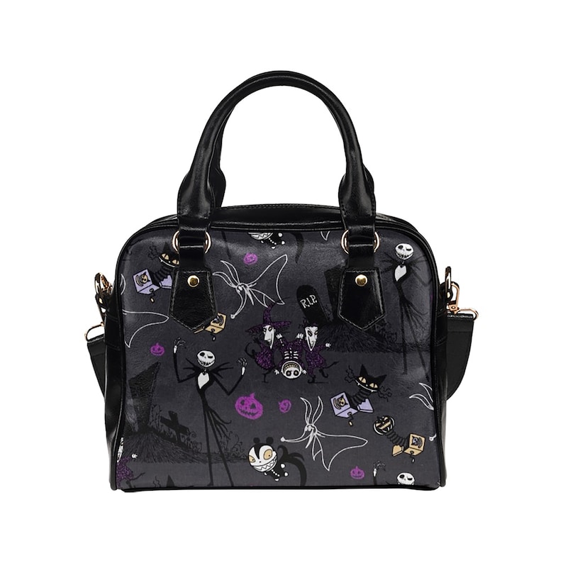 Grey & Purple Nightmare Before Christmas Jack Print Ladies Everyday ...