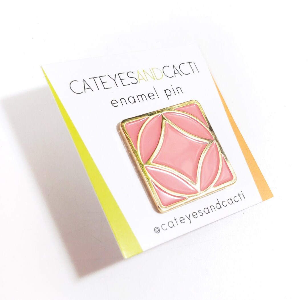 Palm Springs Breeze Block Enamel Pin - Etsy