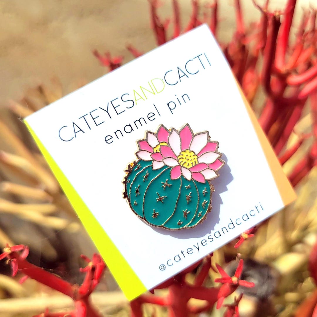 Barrel Cactus Enamel Pin Palm Springs Arizona Desert Pin - Etsy