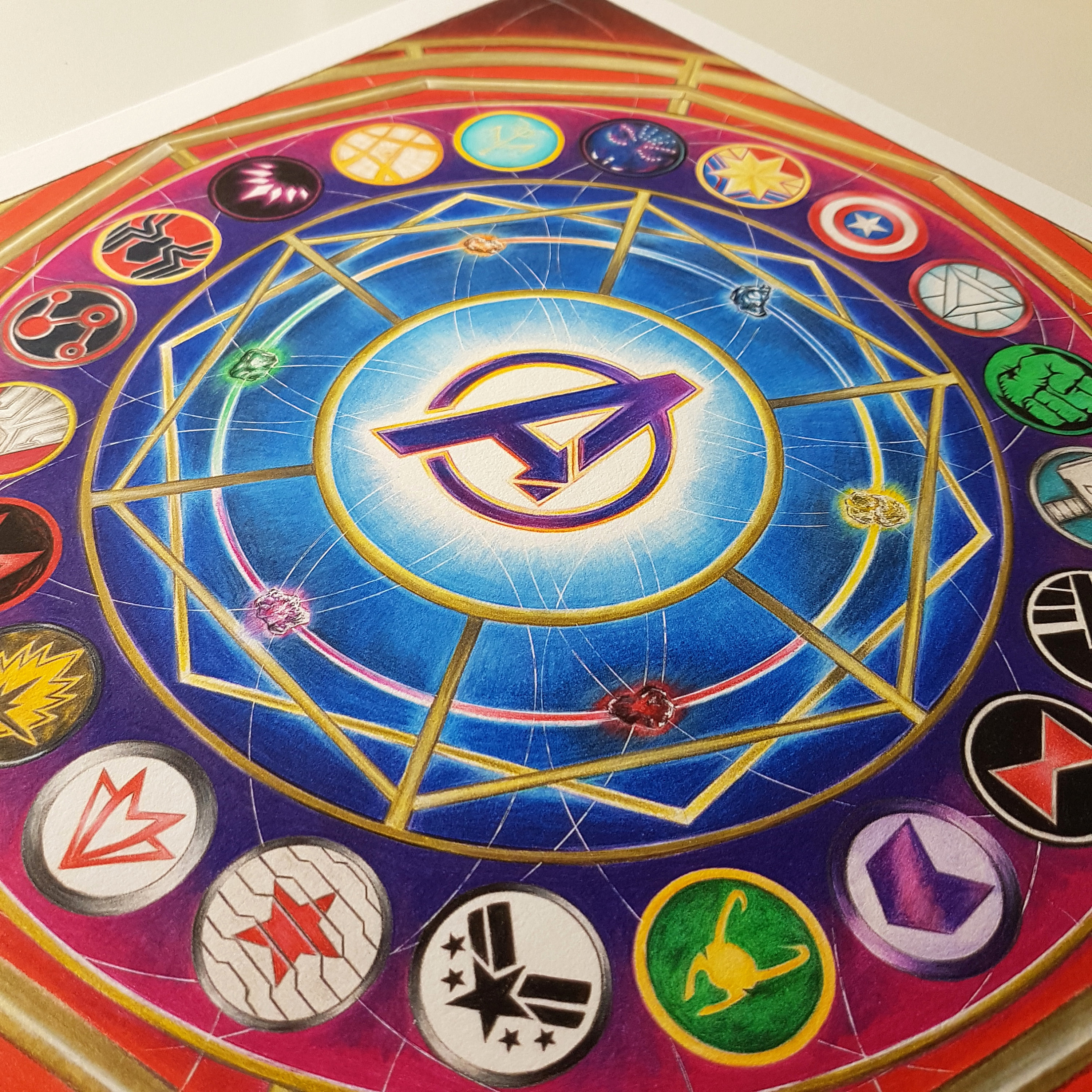 Marvel MCU Mandala Art Print - Etsy