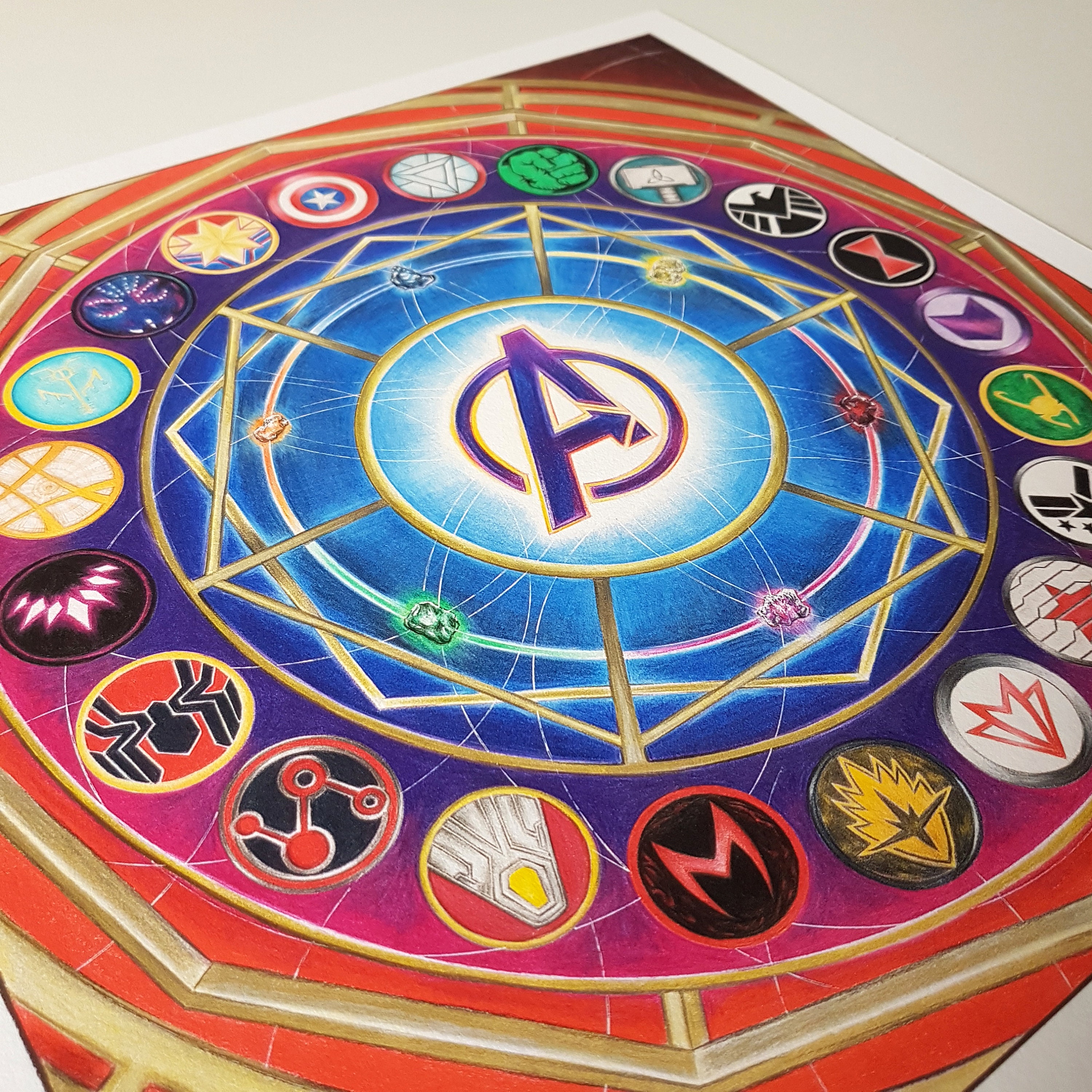 Marvel MCU Mandala Art Print - Etsy