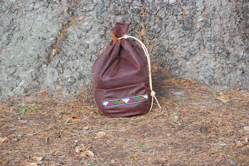 Bushcraft Sami Style Coffee Bag Waxed Cotton | Etsy