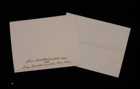 Handmade Greeting Cards With Paper Tree Design on the Front - Set of ...