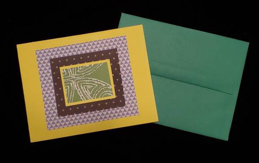 Handmade Greeting Cards, With a Paper Collage on the Front - Set of 6 ...