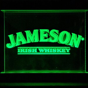 Custom LED Jameson Irish Whiskey Sign Acrylic CNC - Etsy