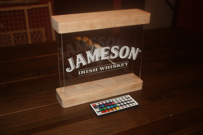 Custom LED Jameson Irish Whiskey Sign Acrylic CNC - Etsy
