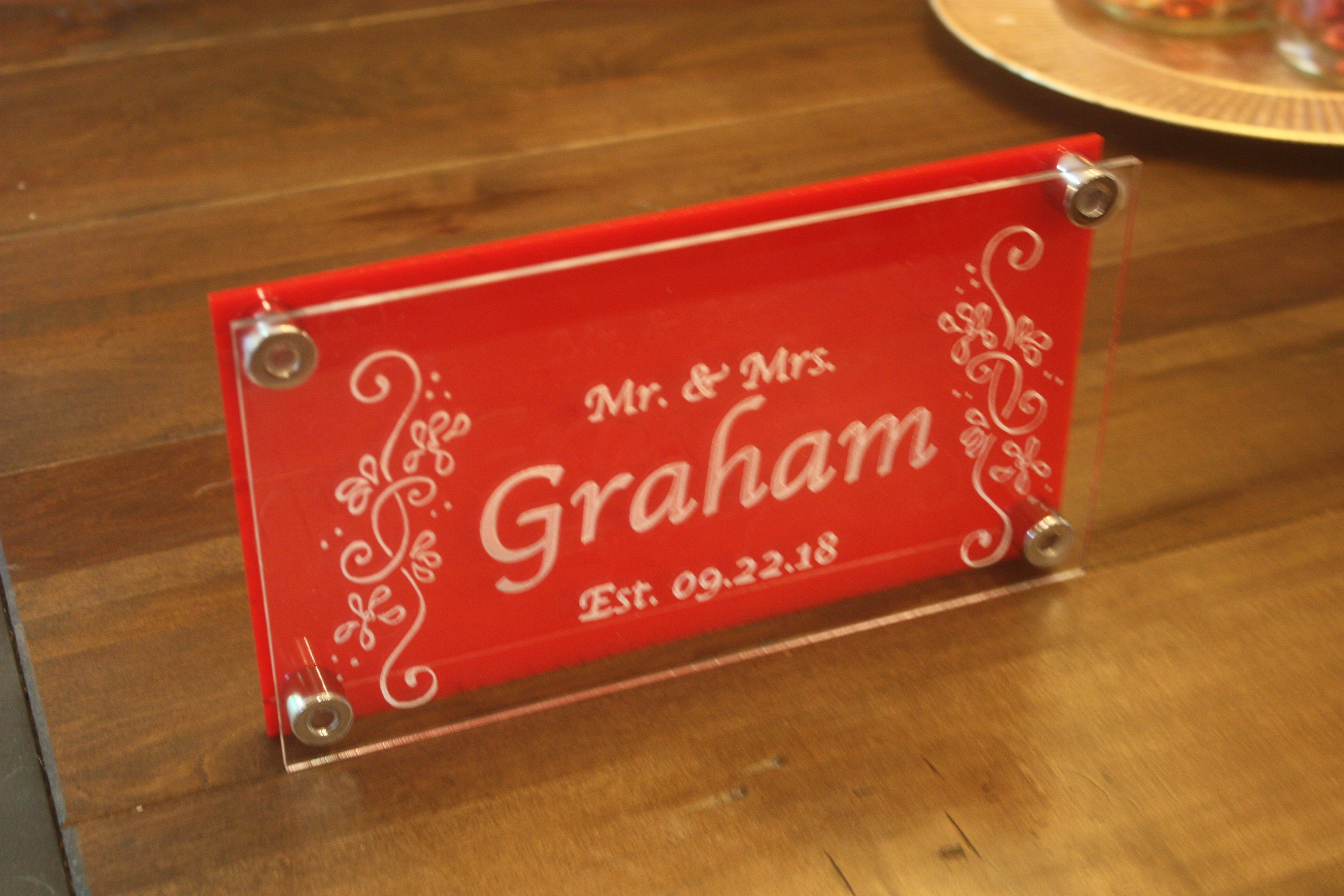 Custom Etched Acrylic Sign Multi Layer | Etsy