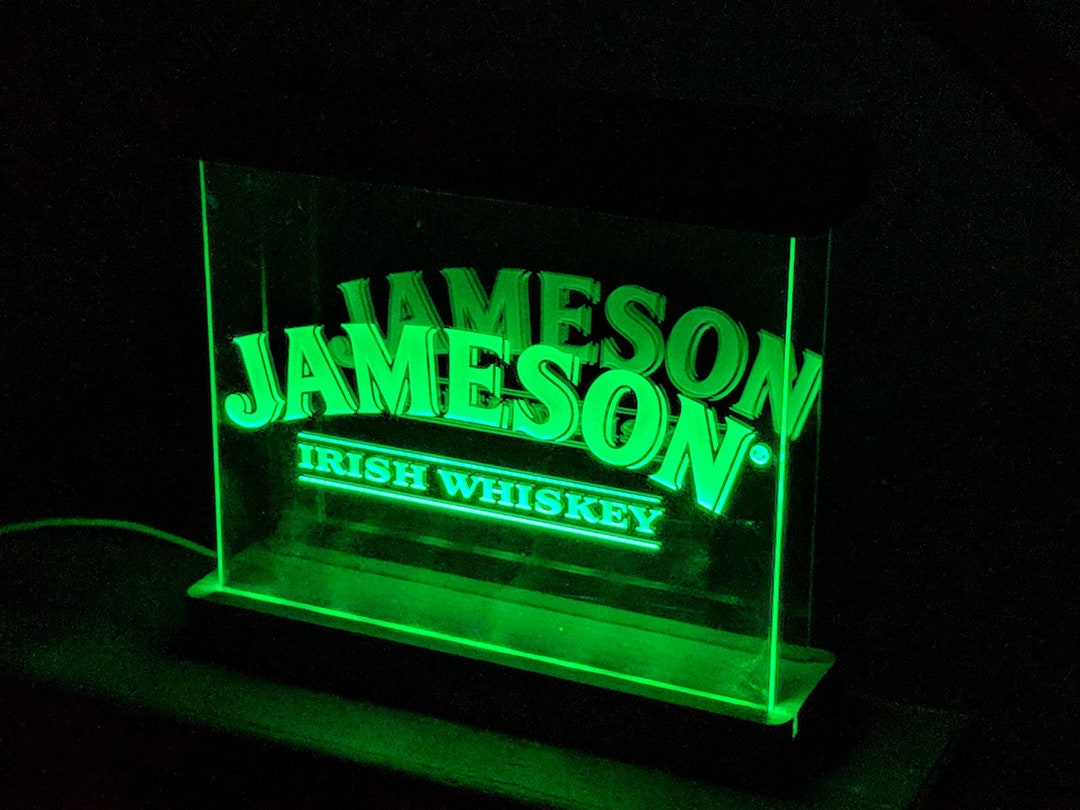 Custom LED Jameson Irish Whiskey Sign Acrylic CNC - Etsy