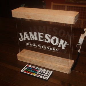 Custom LED Jameson Irish Whiskey Sign Acrylic CNC - Etsy