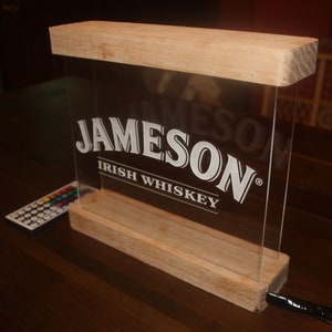 Custom LED Jameson Irish Whiskey Sign Acrylic CNC - Etsy