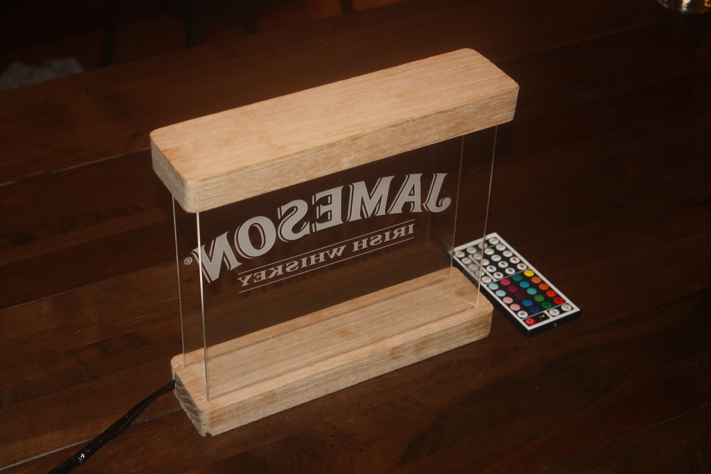 Custom LED Jameson Irish Whiskey Sign Acrylic CNC | Etsy