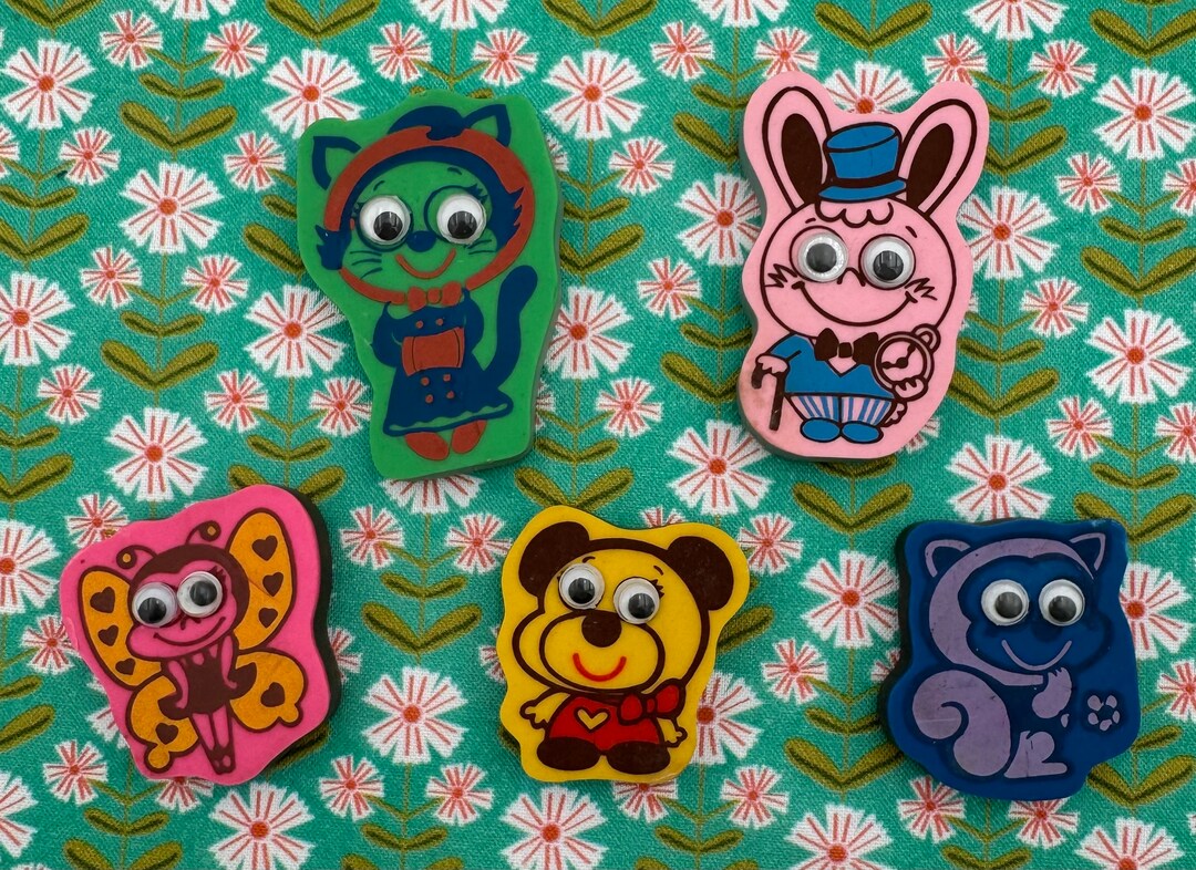 Vintage google Eye Erasers From Japan You Choose - Etsy