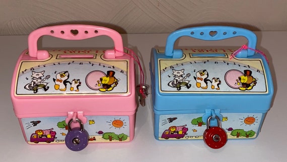 Vintage and New sweet Gemmy Box & Savings Bank With Lock and - Etsy
