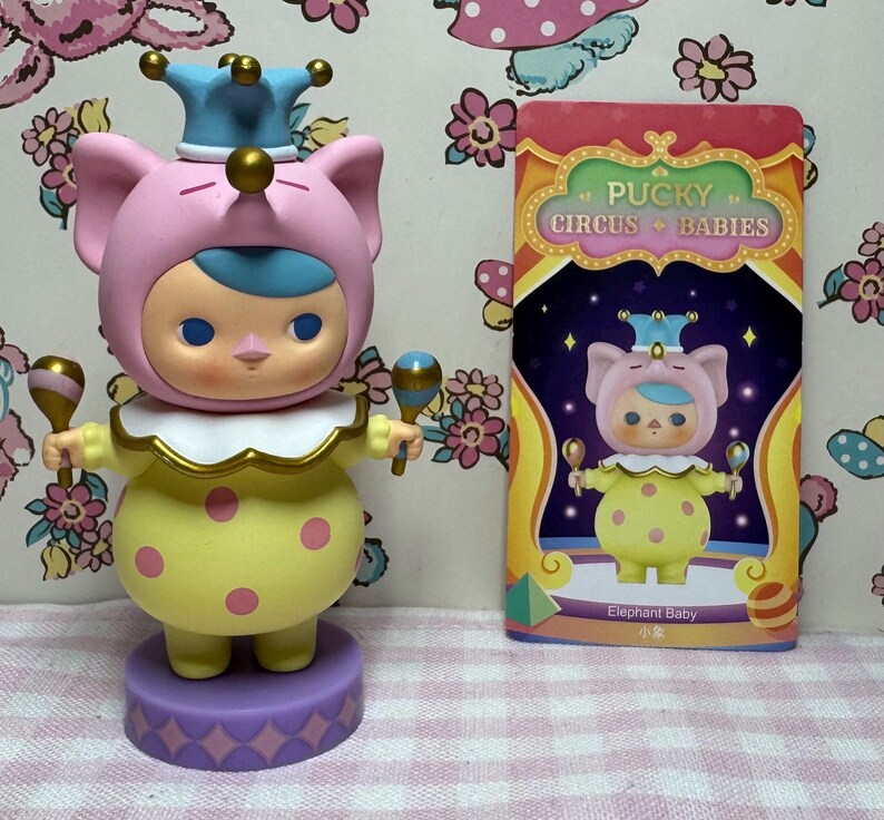 Pop Mart X Pucky Circus Babies Blind Box Series, “elephant Baby” - Open ...