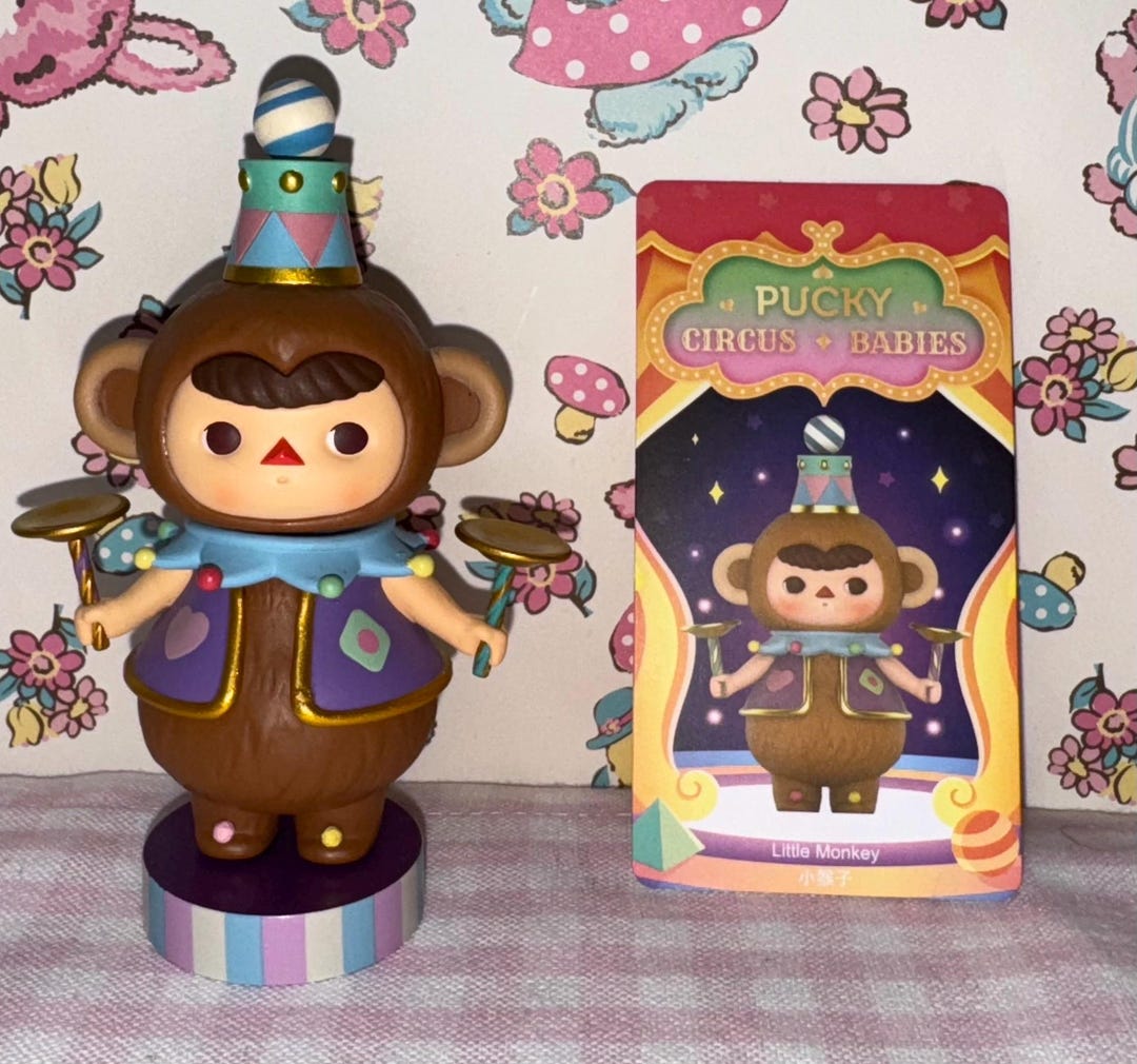 Pop Mart X Pucky Circus Babies Blind Box Series, “little Monkey” - Open ...