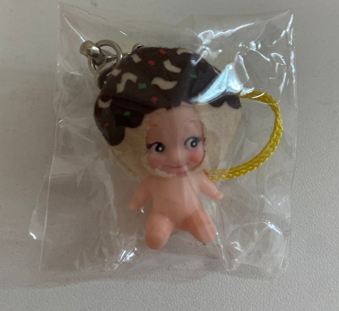 Vintage cupcake Mini Kewpie Keychain From Japan - Etsy