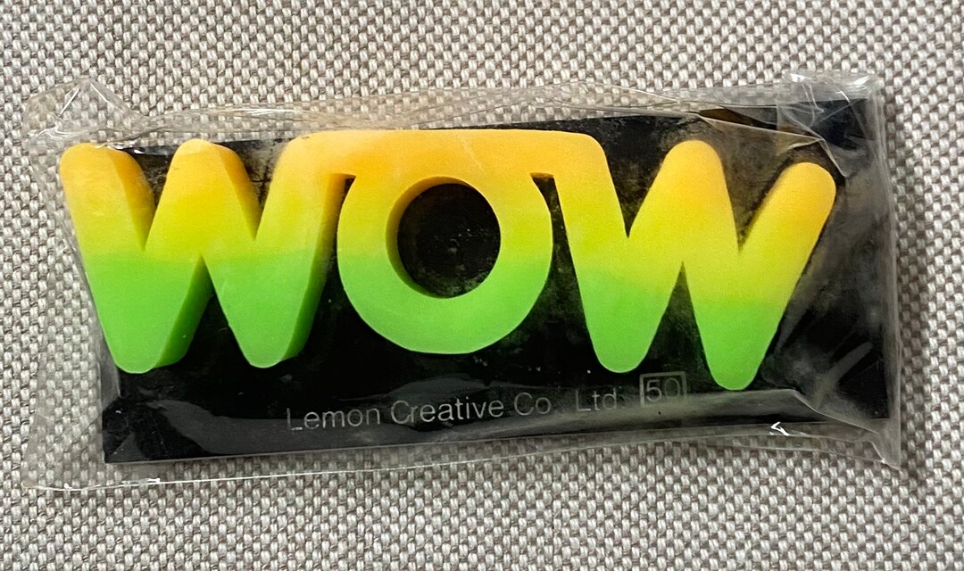 Vintage & New Lemon Creative Co. WOW Eraser From Japan - Etsy