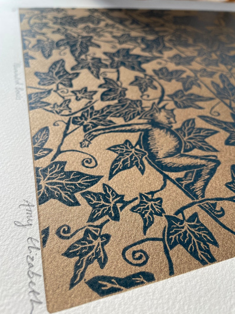 Illuminated Beasts - Original Lino Print - Limited Edition of 16 - Etsy UK