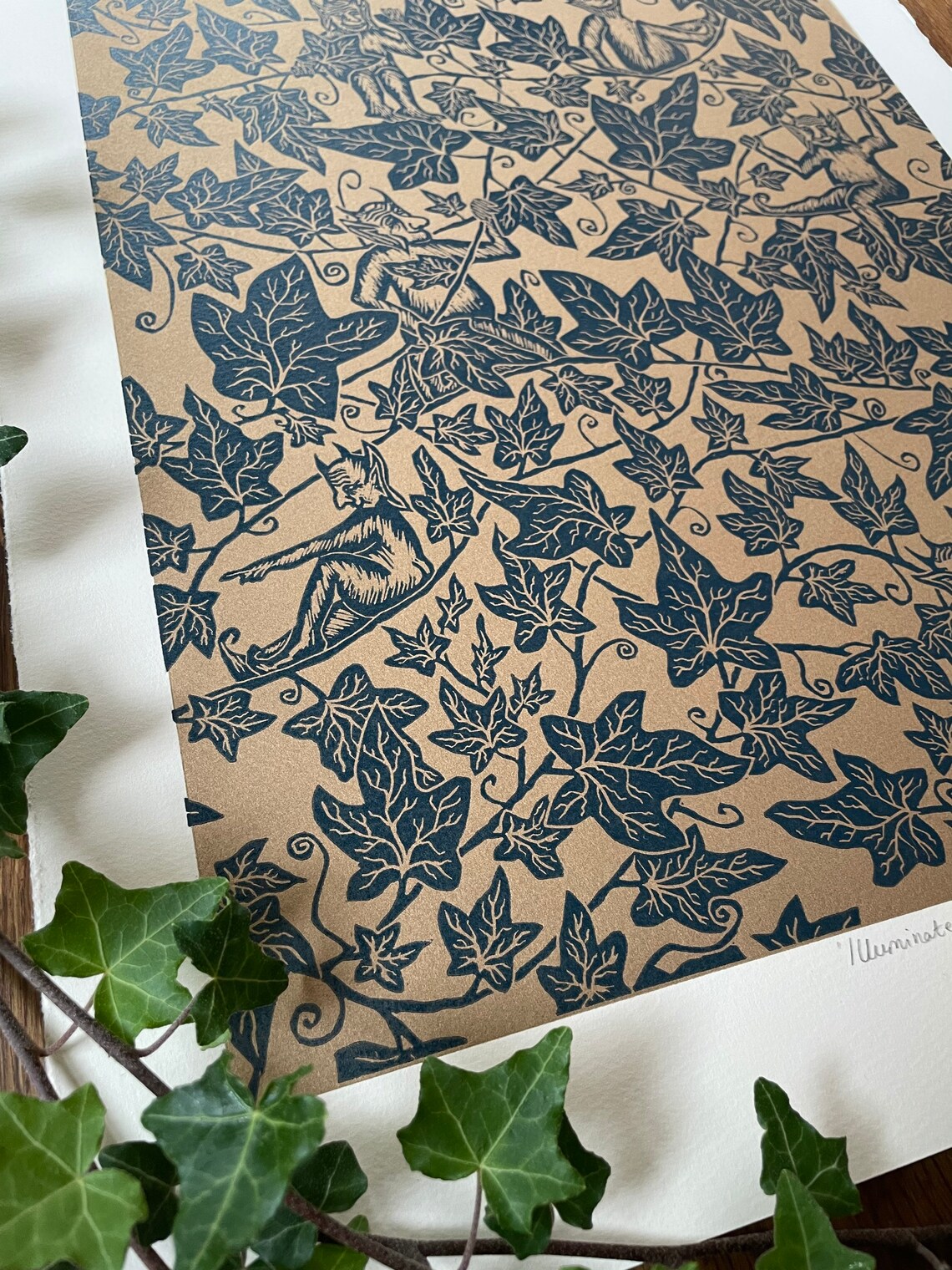 Illuminated Beasts - Original Lino Print - Limited Edition of 16 - Etsy UK