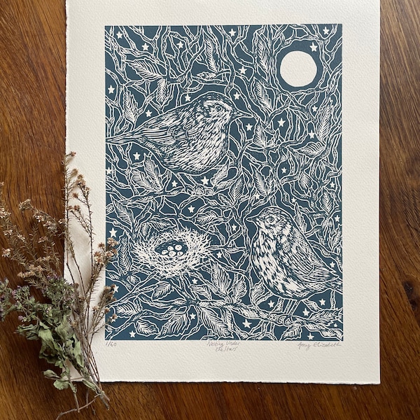 Lino Print - Etsy UK