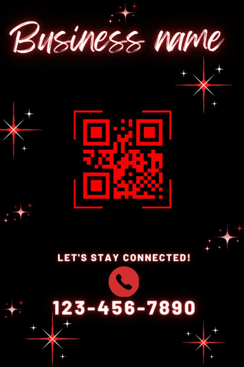 Insta Business Card Template - Etsy