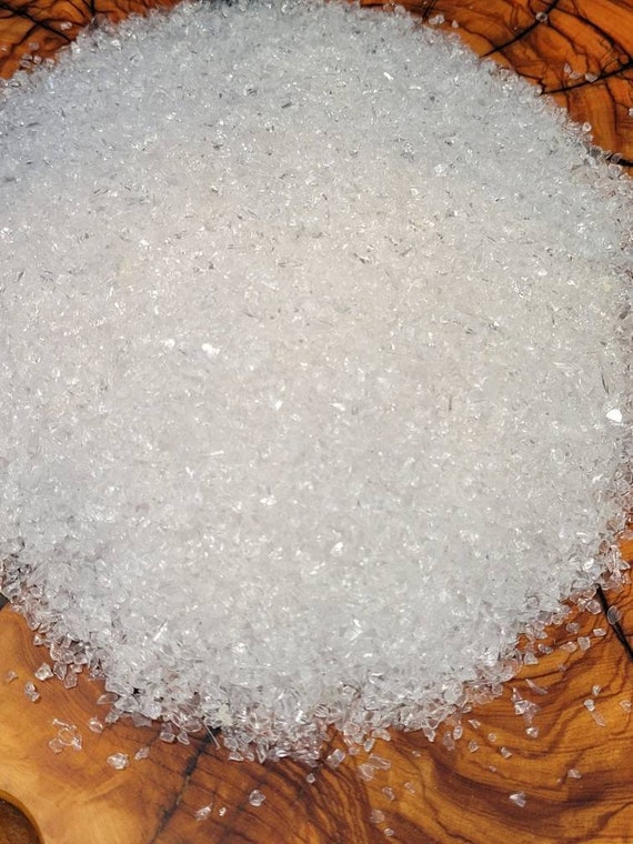 Crushed Crystal Glass Small Irregular Glass - Etsy