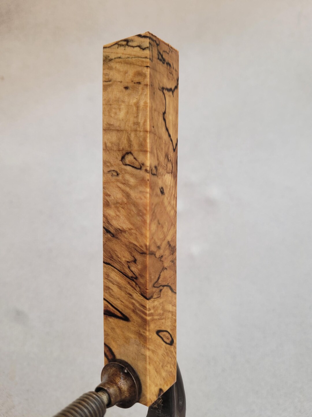 4-3/4" X 3/4" X 3/4" * Stablilized Spalted Maple * Pen Blank * Truning ...
