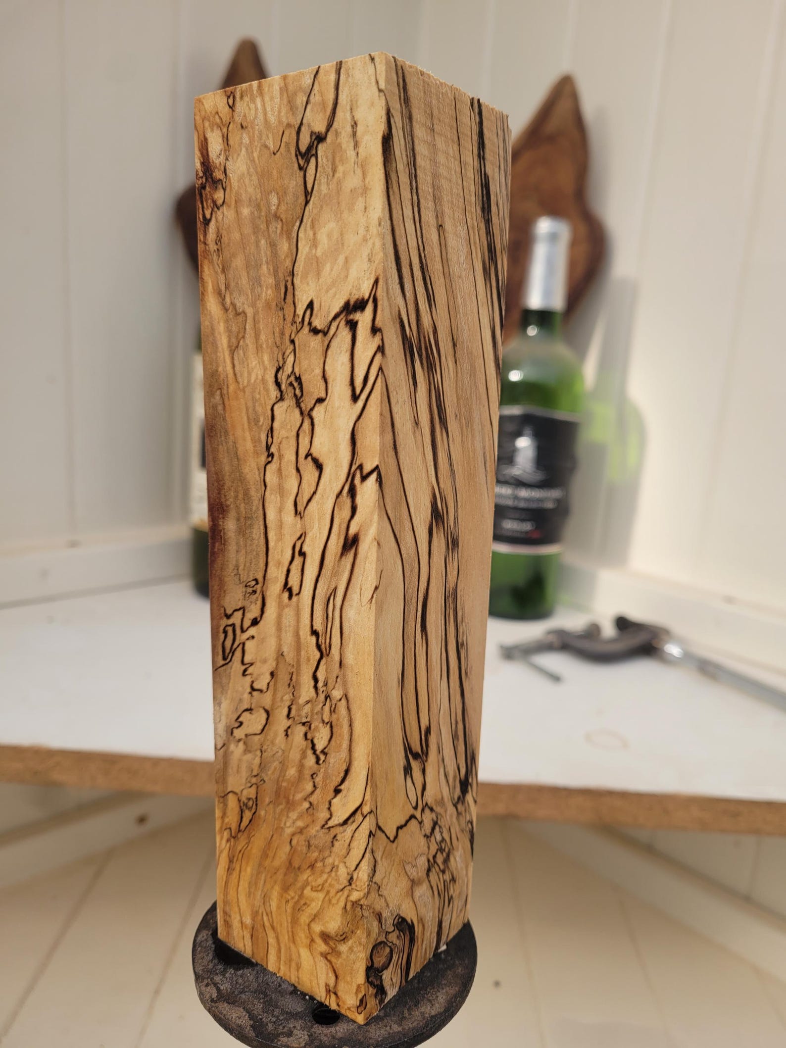 Spalted Silver Maple * 8" X 1-7/8" X 1-7/8" * Spalted Wood * Turning ...