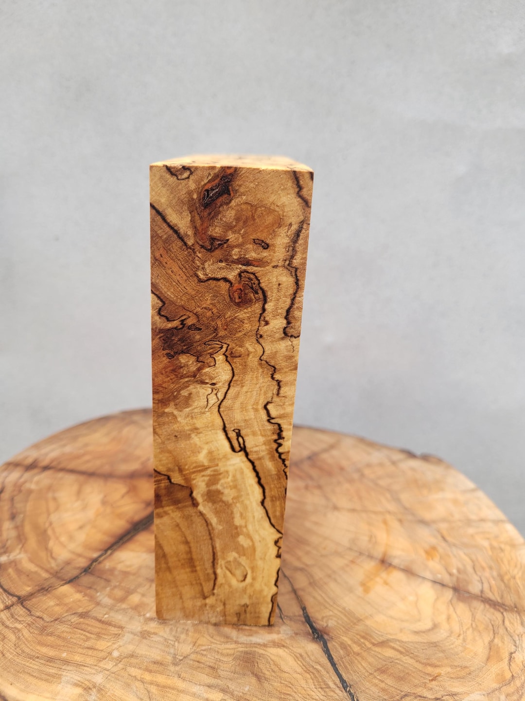 Spalted Silver Maple * 6-1/8" X 5-1/4" X 1-5/8" * Spalted Wood ...