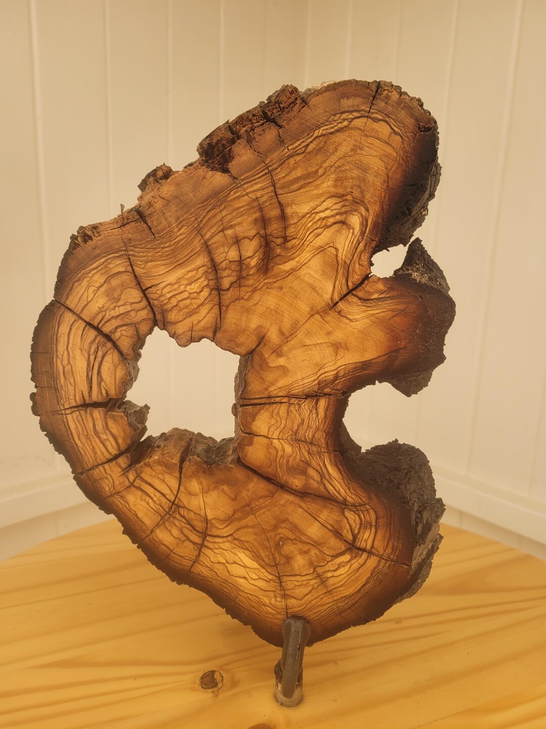 Olive Burl Cookie 12 X 9 X 1-3/8 Raw Olive 2017 California Wild Fire ...
