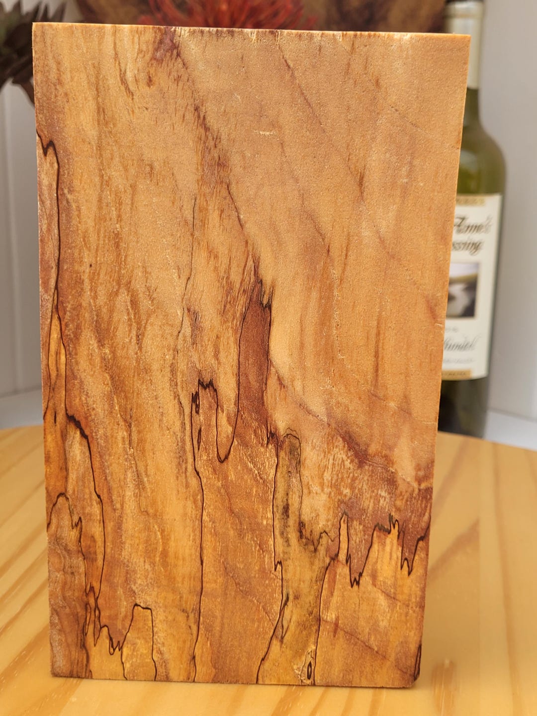Silver Maple * 8-3/8" X 5" X 1-3/8" * Spalted Wood * Turning Blank ...