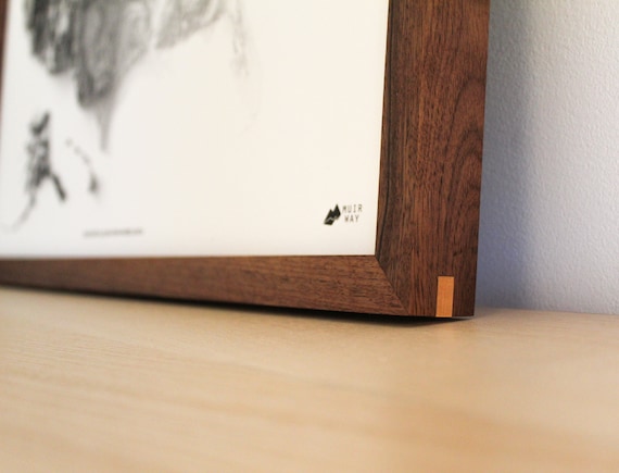 Solid Walnut Picture Frame Etsy