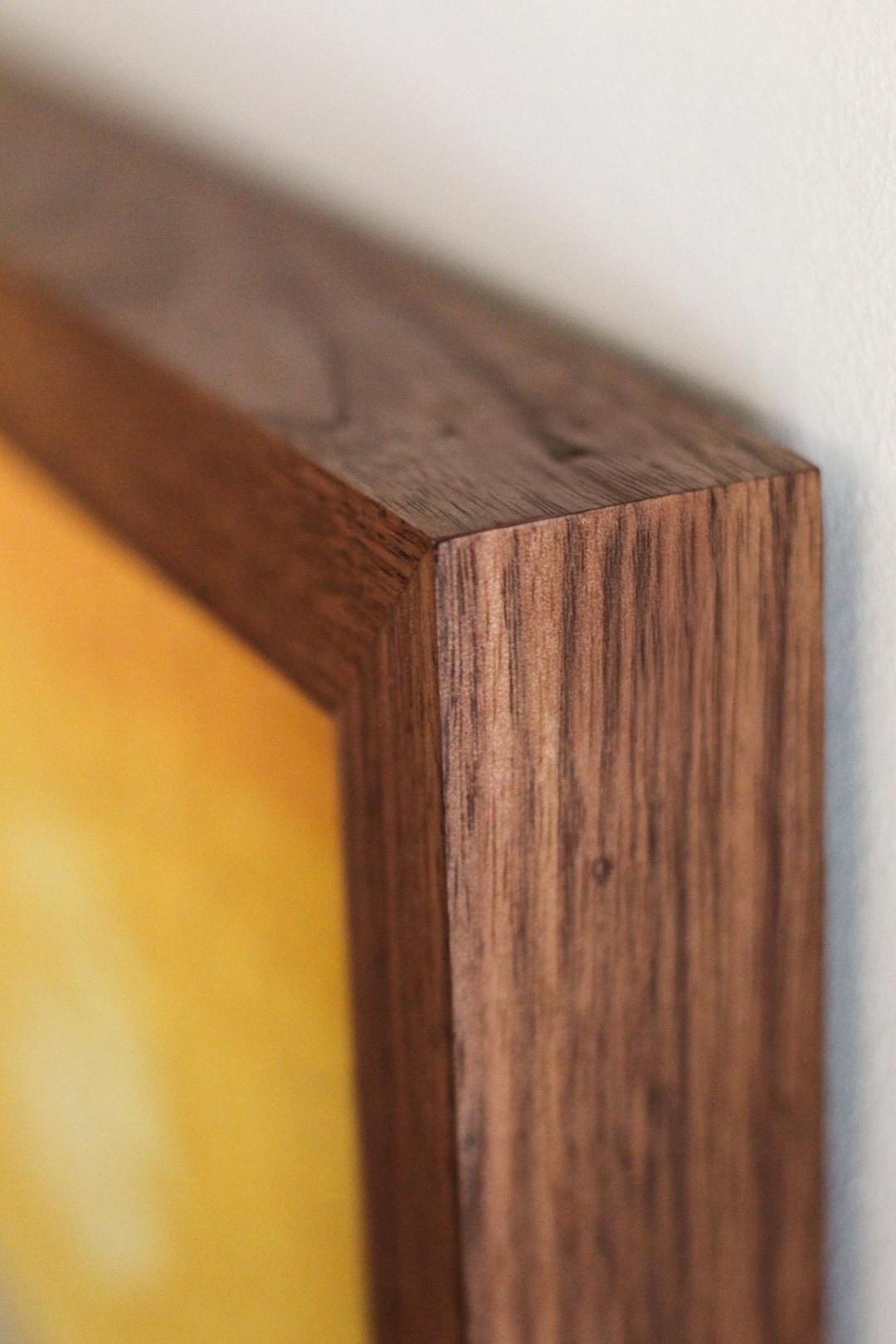 Handmade Solid Walnut Picture Frame, Plus Acrylic Glass, Pre-installed ...