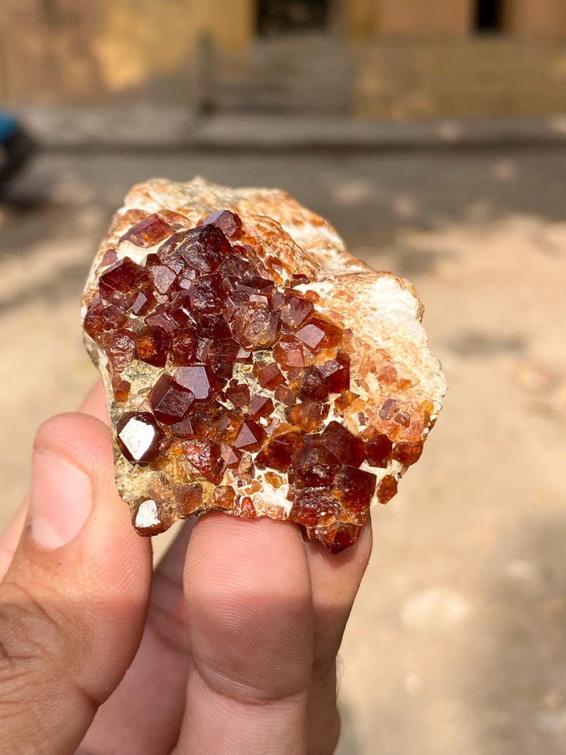 179 Gm Natural Grossular-type Garnets Known as Hessonite Garnet ...