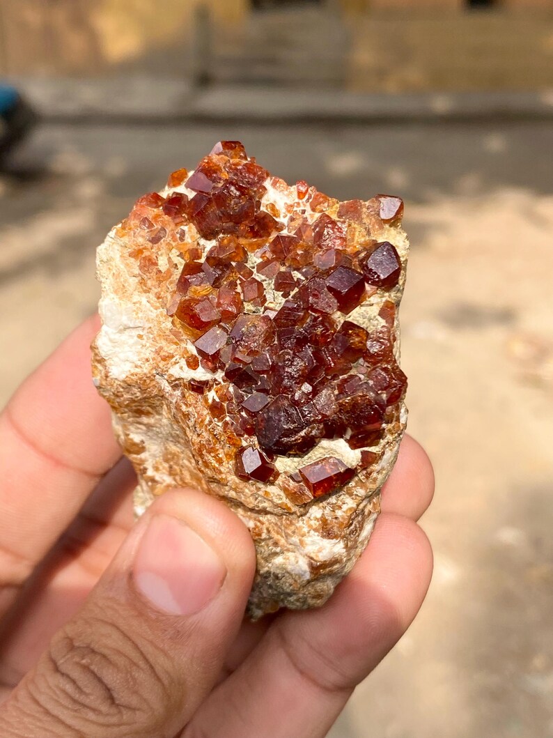 179 Gm Natural Grossular-type Garnets Known as Hessonite Garnet ...