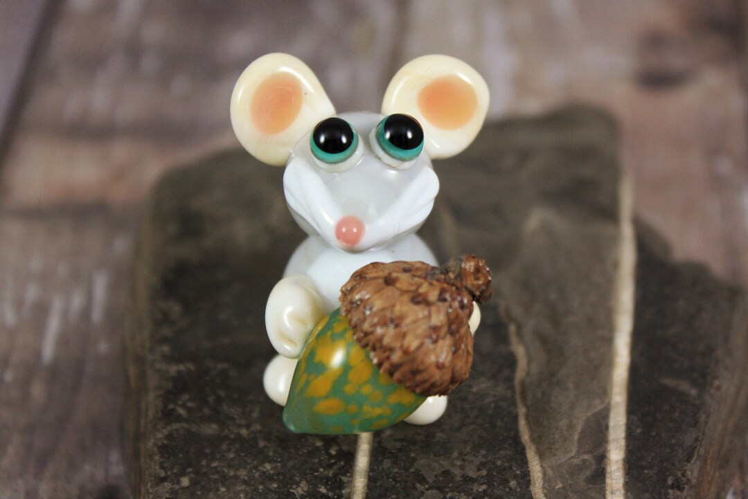 Mouse Miniature, Miniature Mouse, Glass Miniatures, Terrarium Figurines ...