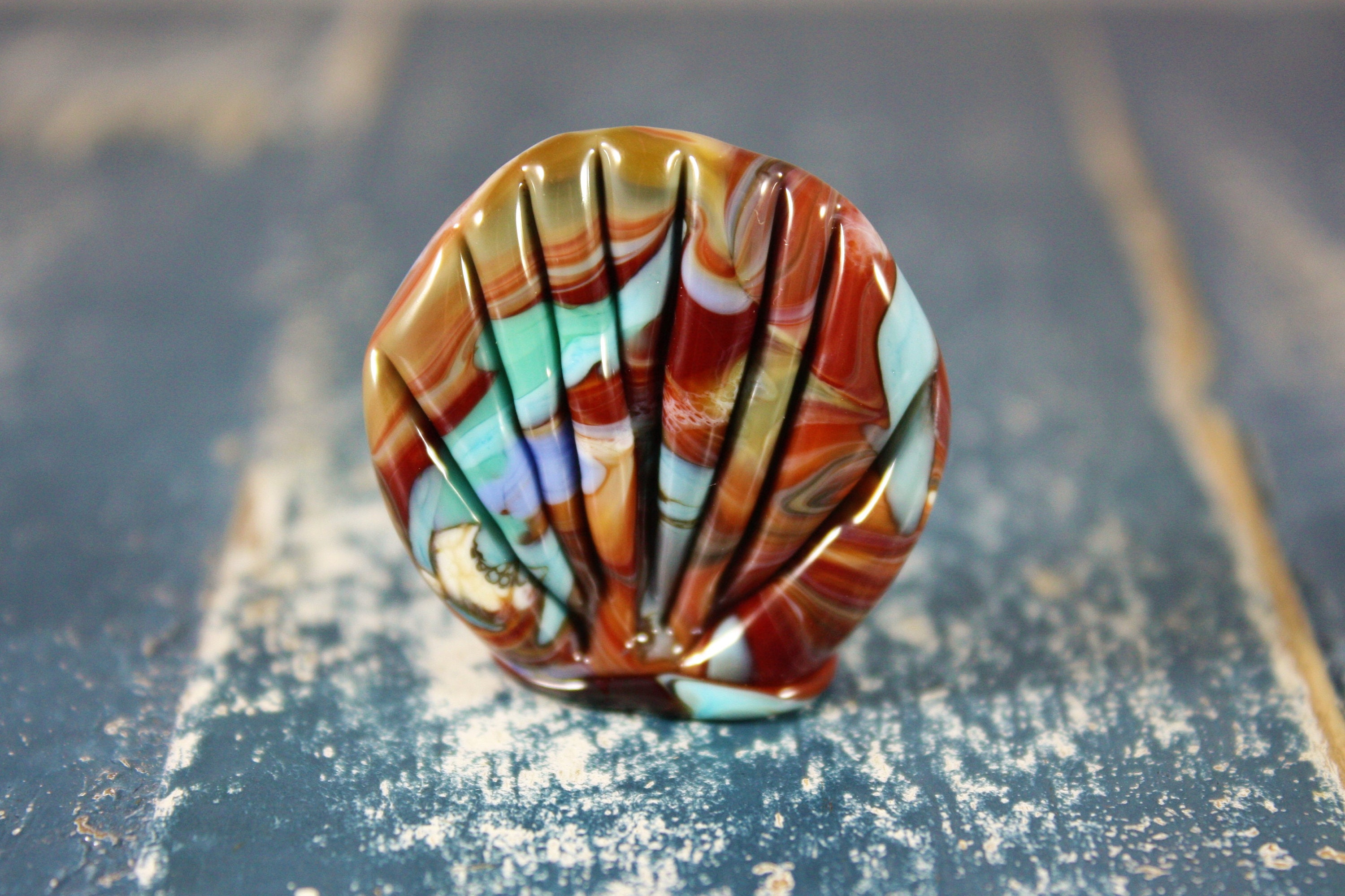 Earthy Friend Sea Shell Glass Miniature Fairy Garden Decor | Etsy