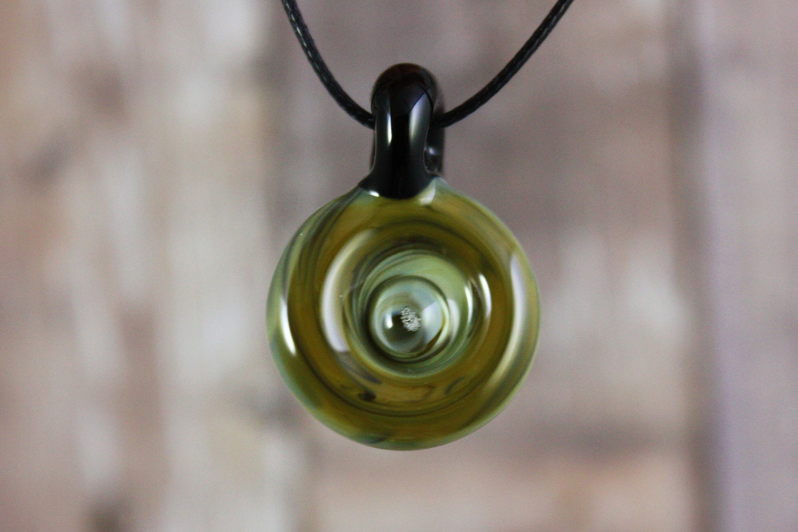 Flower Pendant Flower Necklace Glass Pendant Necklace - Etsy