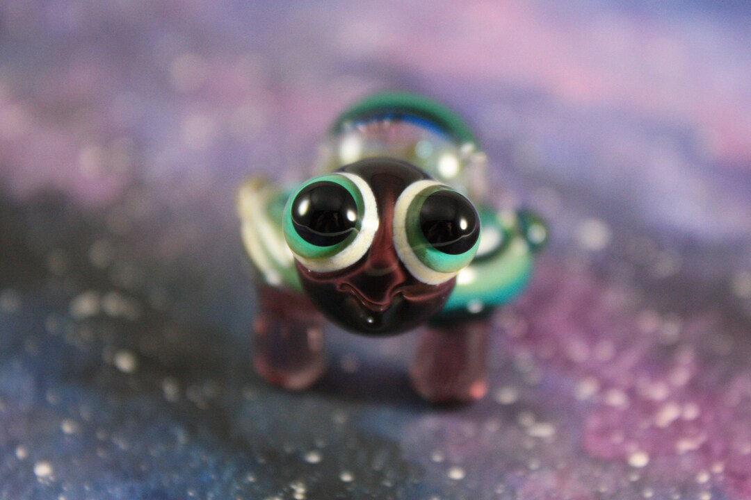 Turtle, Miniature Turtle, Glass Miniature, Galaxy Turtle, Galaxy Turtle ...