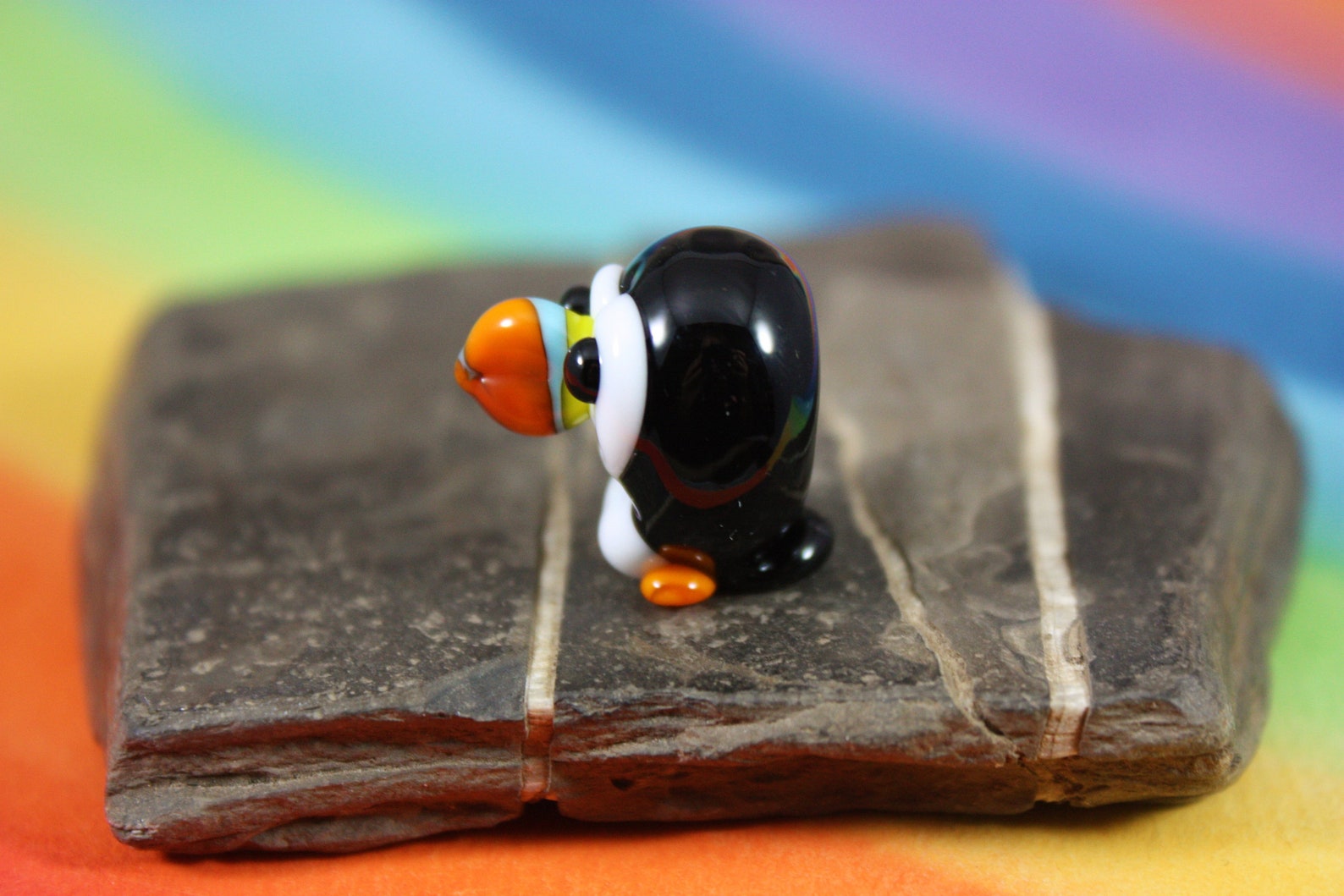 Puffin Miniature Glass Miniature Puffin Puffin Art | Etsy
