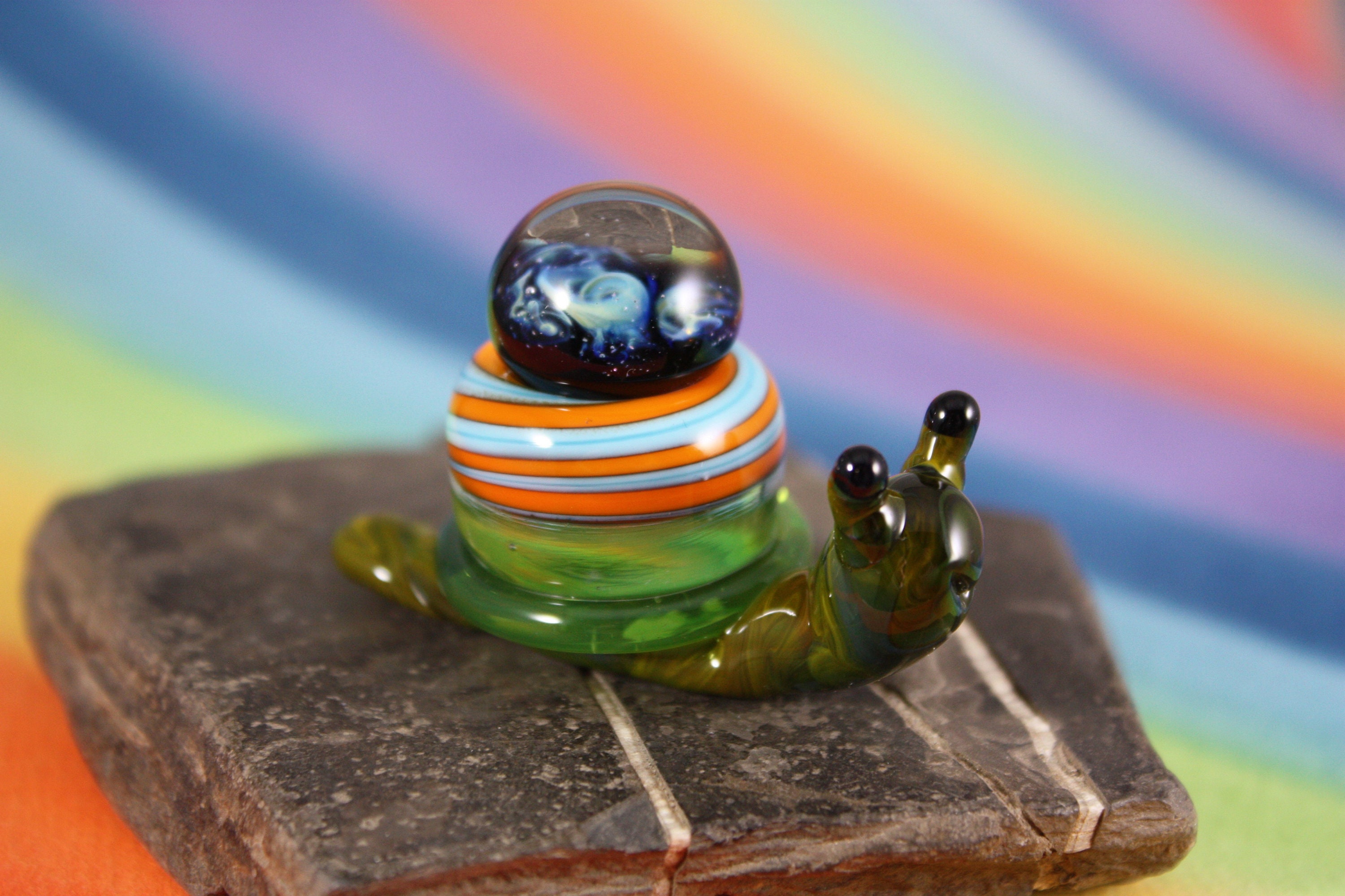 Snail Miniature Snail Glass Miniature Fairy Garden Snail | Etsy