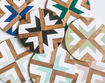 Round Wood Art | Etsy