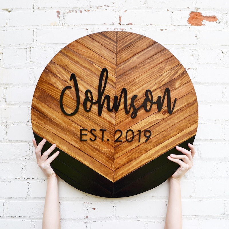 Wood Round Sign - Etsy