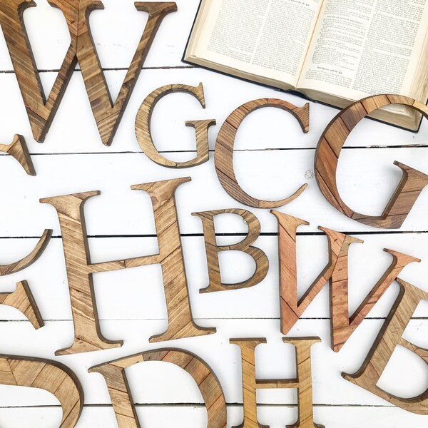 Reclaimed Wood Letters - Etsy