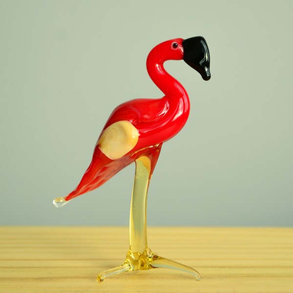Flamingo Glass Art - Etsy