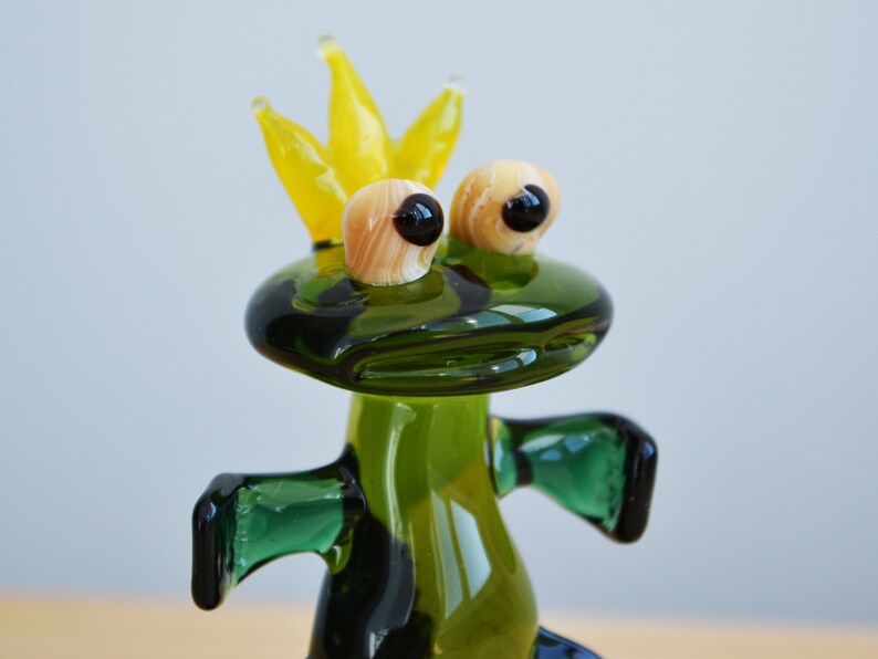 Glass Frog Figurine Animals Glass Frog Sculpture Art Glass Toy - Etsy