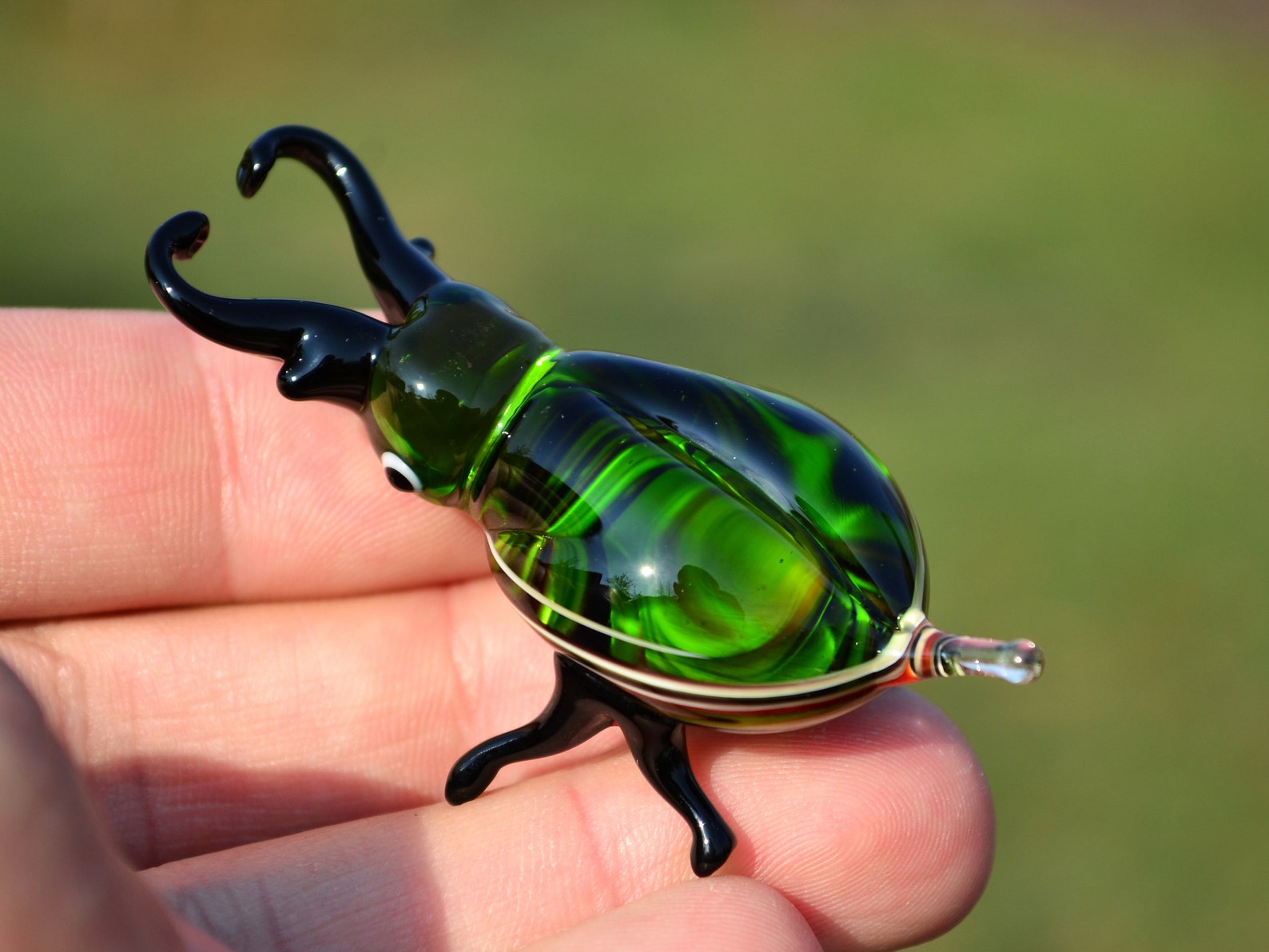 Glass Bug Figurine Bug Christmas Decoration Bug Xmas Sculpture - Etsy